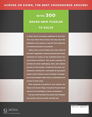 Simon & Schuster Mega Crossword Puzzle Book #22 (22) (S&S Mega Crossword Puzzles)