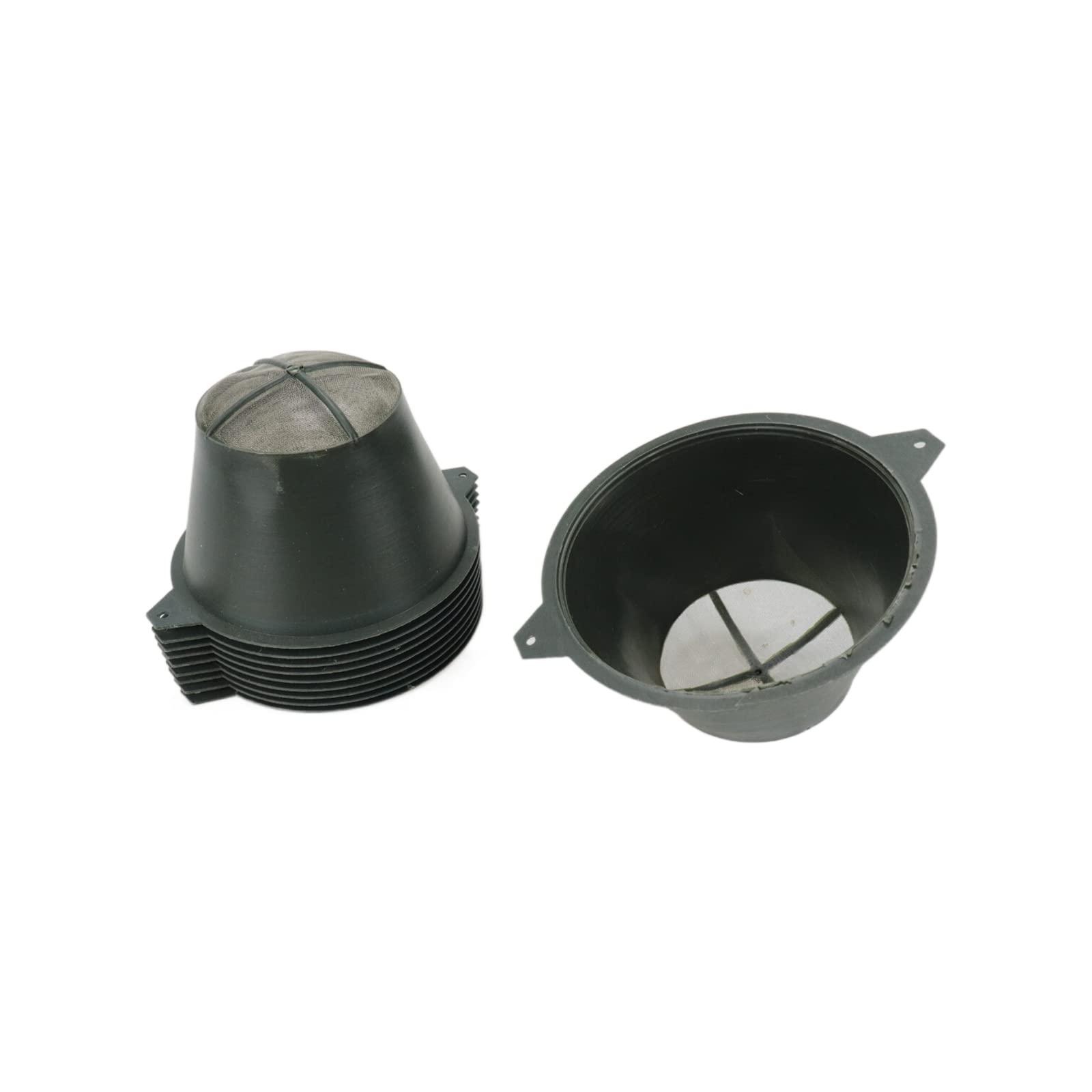 FarBoat 10 Pcs Paint Strainer Reusable Plastic Paint Filter 4-1/4" Upper Diameter and 2-3/8" Filter Mesh Diameter for Filtering of Oil, Water Based Oil Paints or Food Residue