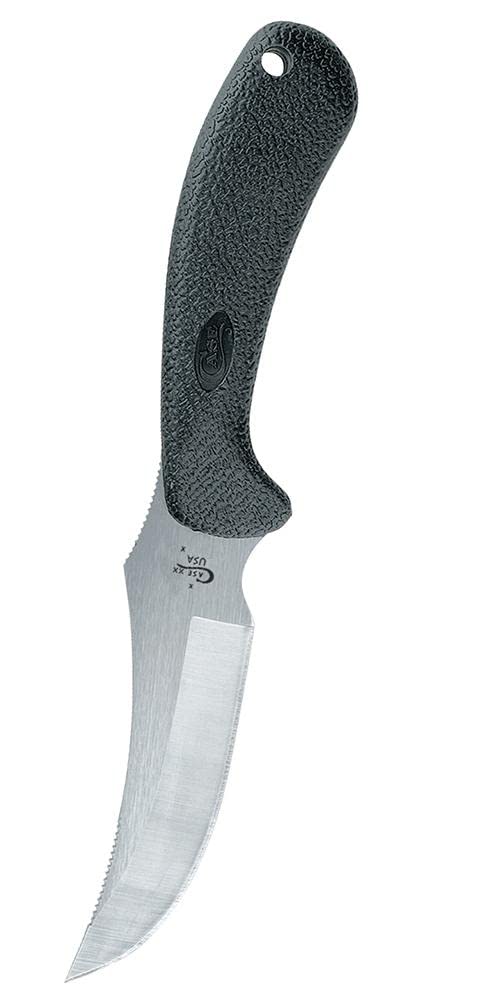 CASE KNIVES: Lightweight Synthetic Black Ridgeback Hunter Knife with Ballistic Nylon Sheath - Model #: 00362