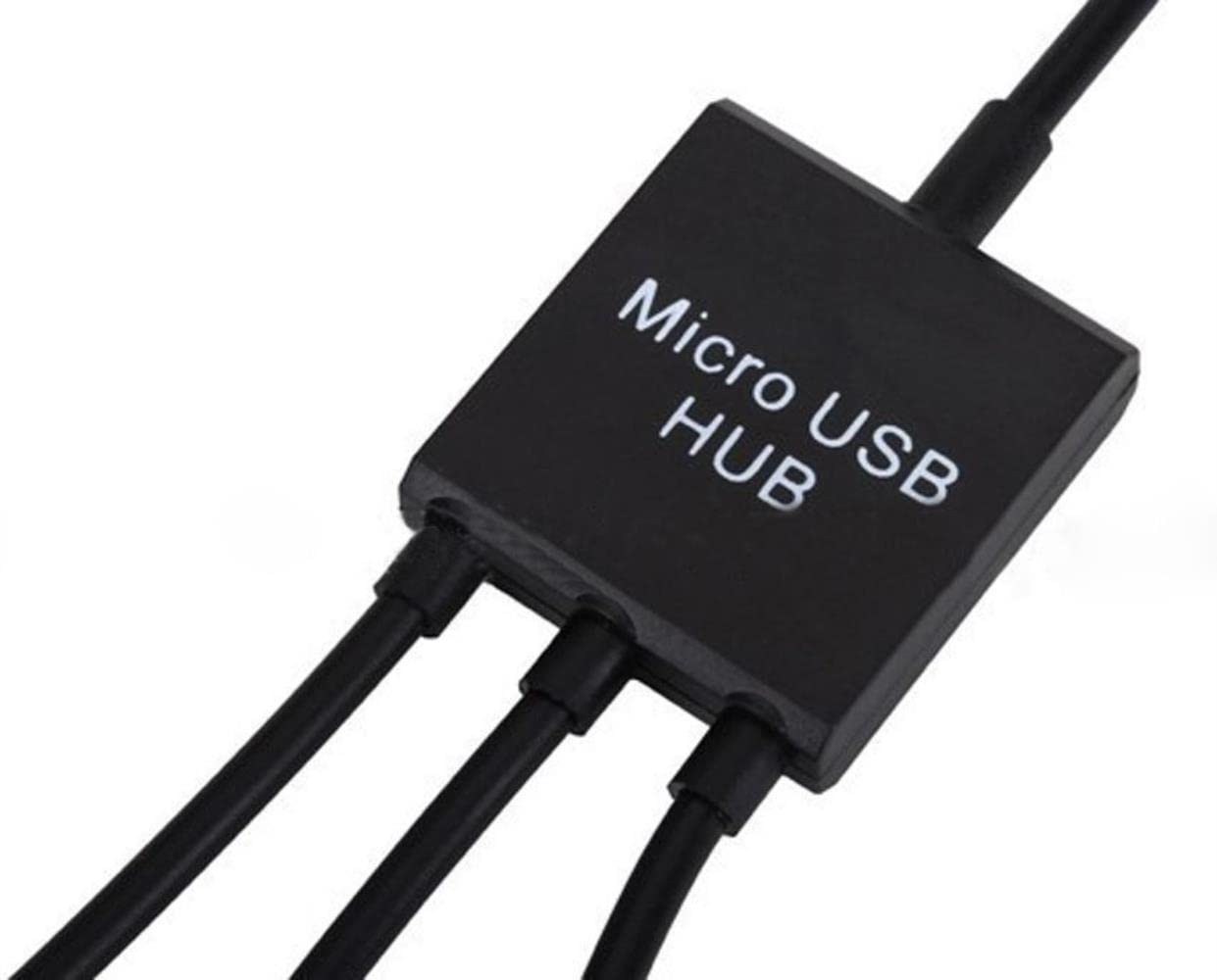 GDGDTDGDG 3 in 1 Micro USB HUB Male to Female and Double USB 2.0 Host OTG Adapter Cable 3-in-1 Micro USB Hub Adapter