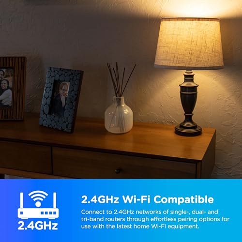 Enbrighten Vibe Smart Light Bulb, A19, Dimmable, 2700K-6500K Adjustable White, Works with Alex and Google Home, Wi-Fi Light Bulb, 51336