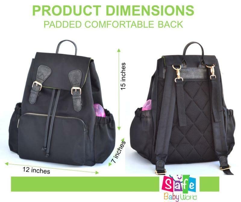GEAR DISTRICT Multifunctional Baby Diaper Bag Backpack Mummy Maternity Nappy Large Capacity Tote Nursing Travel Bag