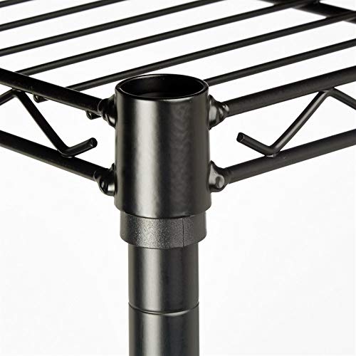 FATFISH 5-Shelf Shelving Unit with Shelf Liners Set of 5, Adjustable Heavy Duty Metal Wire Shelves, 350lbs Loading Capacity Per Shelf Storage Rack(35W X 14D X 71H) ,Black