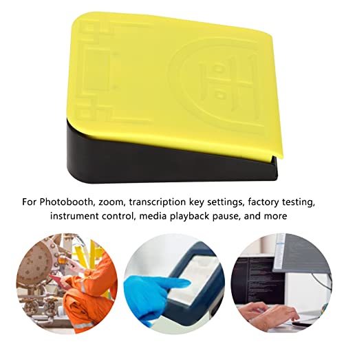 GOWENIC FS17Pro Bluetooth Single Foot Switch Pedal, Tri Mode High Sensitivity Ergonomic Foot Switch Pedal, Programmable Computer Keyboard, Wireless 2.4G Wired