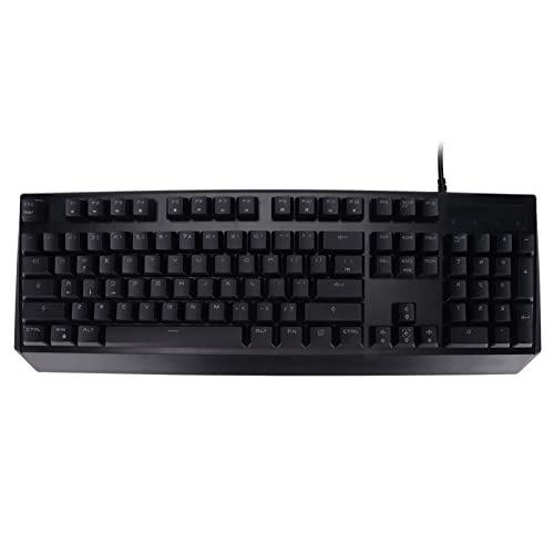 GOWENIC Game Mechanical Keyboard for PC, 104 Keys RGB Backlight Ergonomic Design Wired USB Computer Gaming Keyboard Black