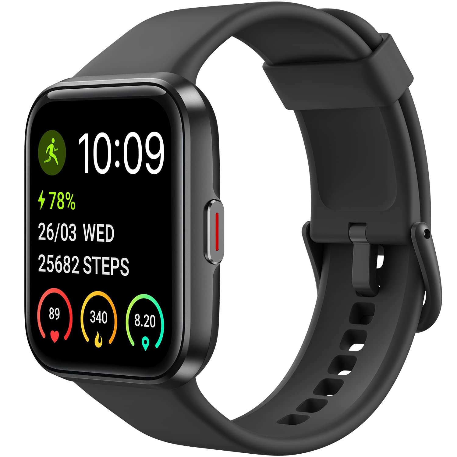ENGERWALL Smart Watch with Call/Answer, Alexa Built-in, Fitness Tracker with Heart Rate Blood Oxygen Sleep, 1.7" HD Display, 60 Sport Modes, Waterproof Pedometer for Men/Women Android/iOS