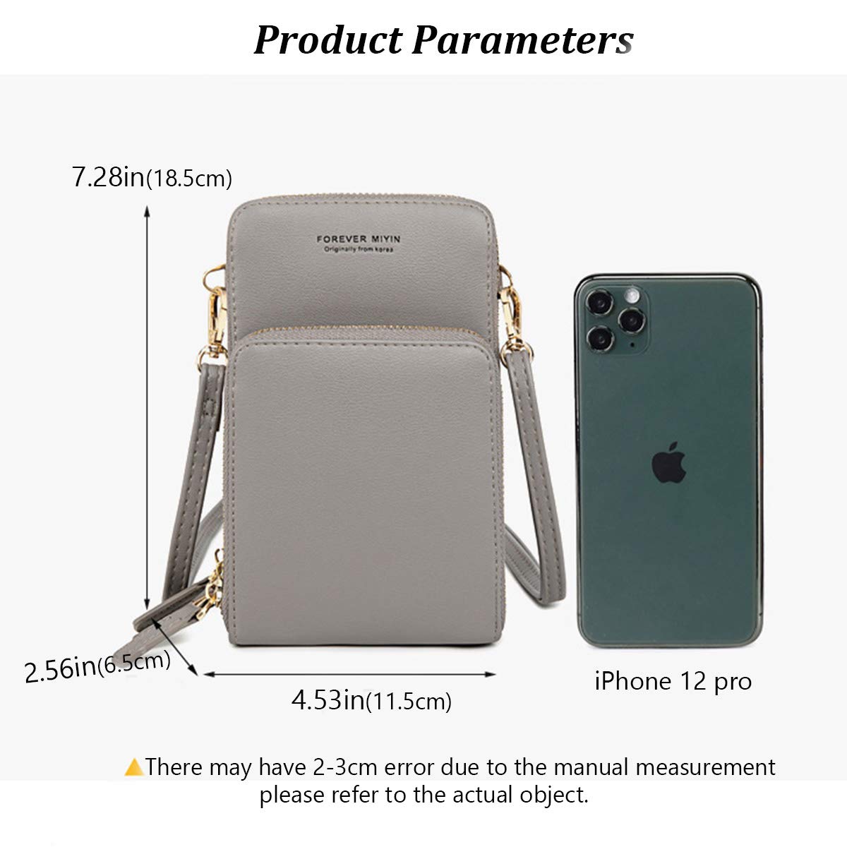 Womens Touch Screen Crossbody Phone Bag, Small Shoulder Bag Cell Phone Wallet Purses and Handbags with Credit Card Slots