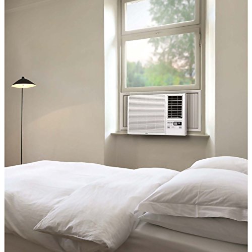LG 23,000 BTU Window Air Conditioner with Supplemental Heat, Cools 1,440 Sq.Ft. (36' x 40' Room Size), Electronic Controls with Remote, 2 Cooling, Heating & Fan Speeds, Slide In-Out Chassis, 230/208V