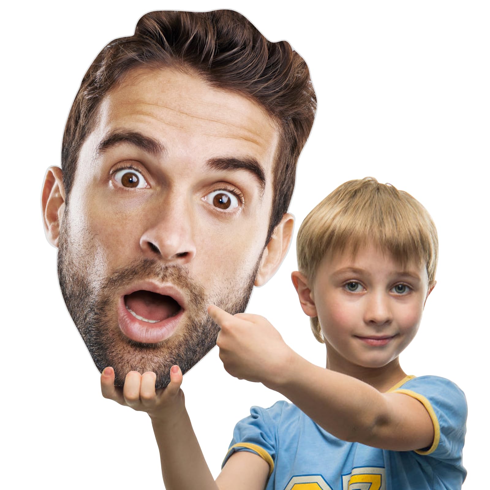 EnjoyView Custom Big Head Cutout, Customize Giant Fat Heads, Custom Photo, Fun Fathead Cardboard, Personalized Face Signs, 1 Piece, 24β, 30", 36" Tall