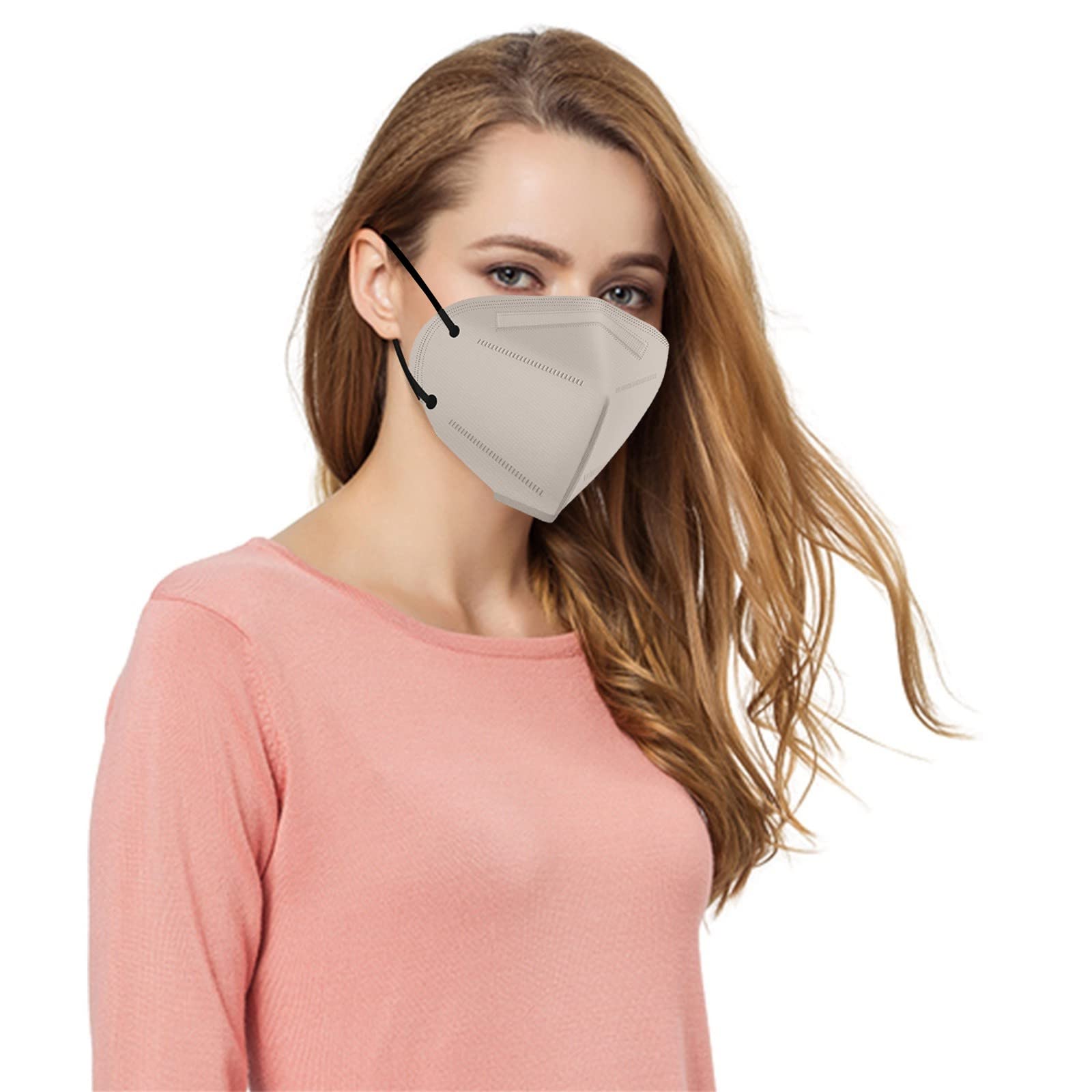 SINYEE KF94 Face Protective Mask for Adult - 60 Packs Individually Packaged - 4 Layer Disposable Safety Dust Mask Multicolor