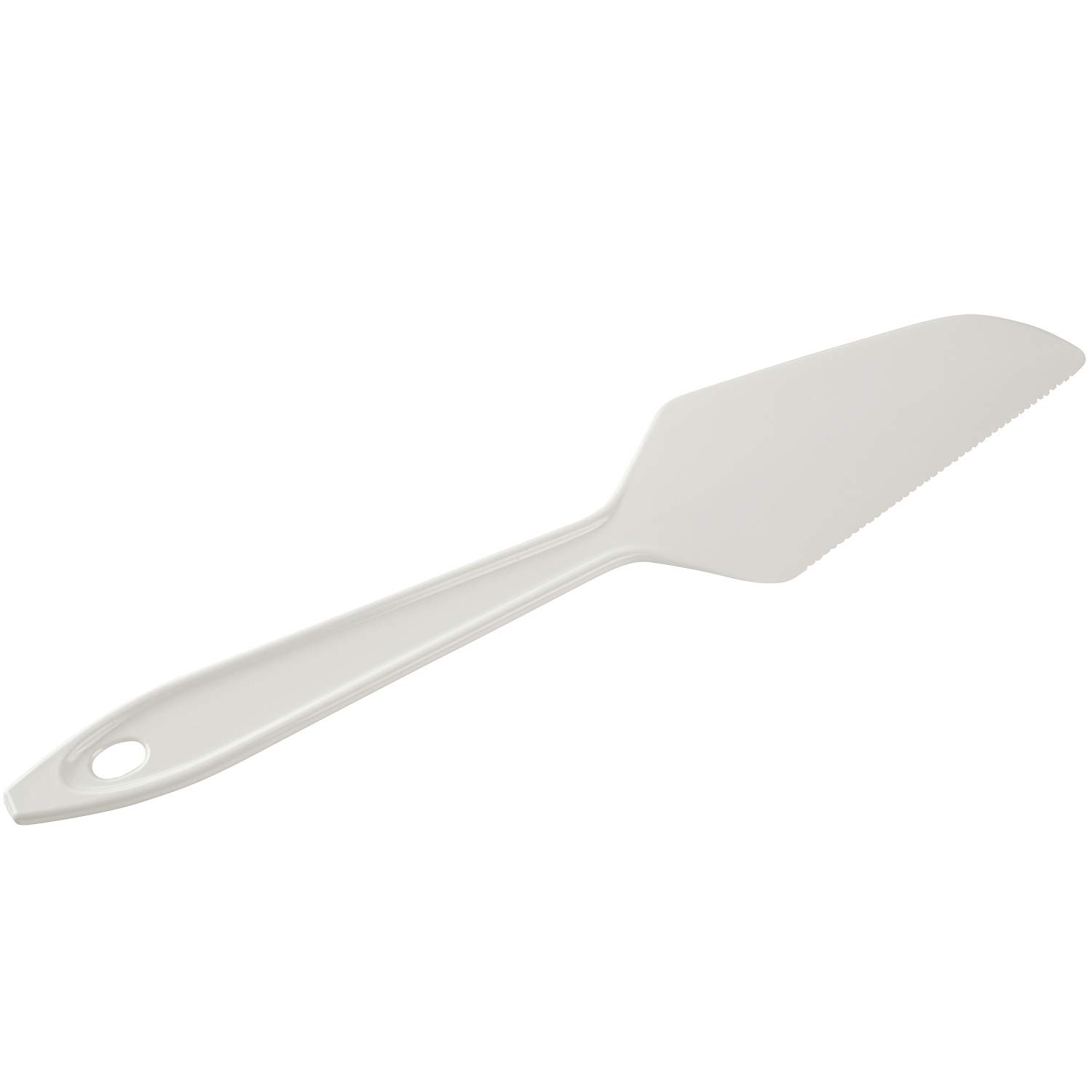 Hutzler Lopol Nylon Plastic Cake Knife, 11", White