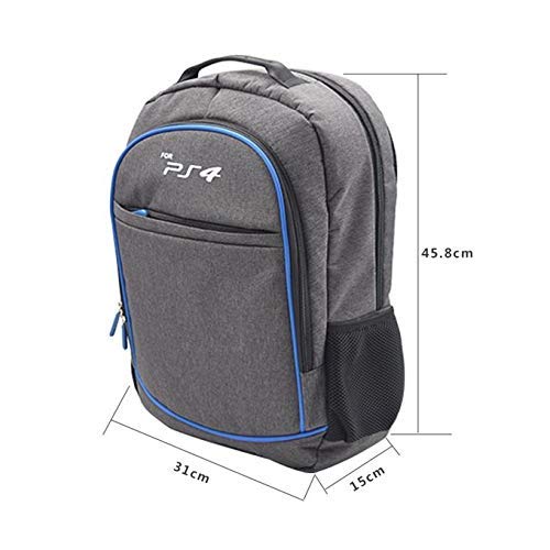 UbiGear New Travel Backpack Storage Carrying Case Shoulder Bag for PlayStation 4 PS4 Console Controllers