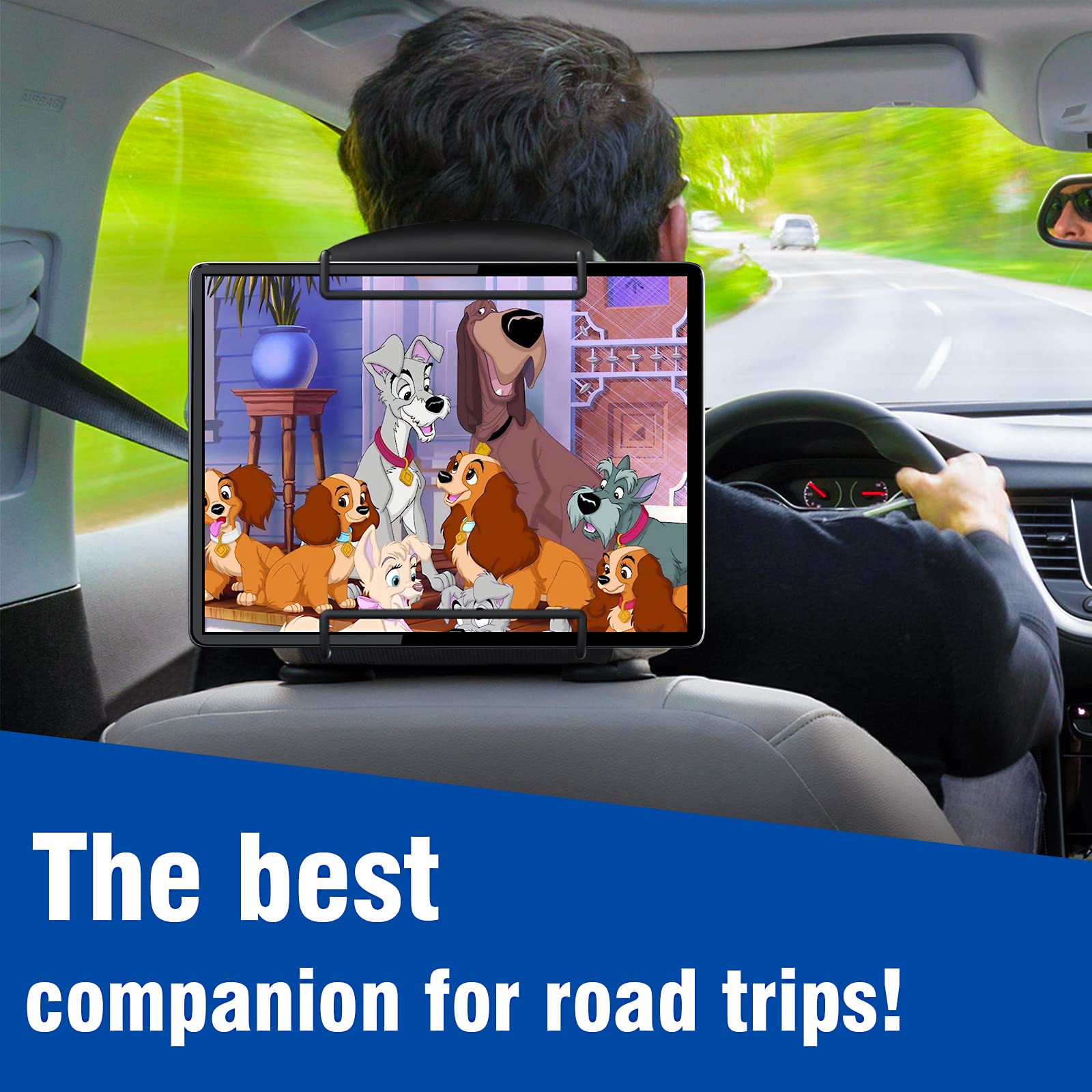 FANGOR ๐ฎ๐ฌ๐ฎ๐ฏ ๐จ๐ฝ๐ด๐ฟ๐ฎ๐ฑ๐ฒ๐ฑ 2 Pack Tablet Holder for Car, Compatible with 7-9" Kids Tablet/Kindle Fire Hd with a Protective case and 10-12.9โ iPad Pro Air/Other Tablets