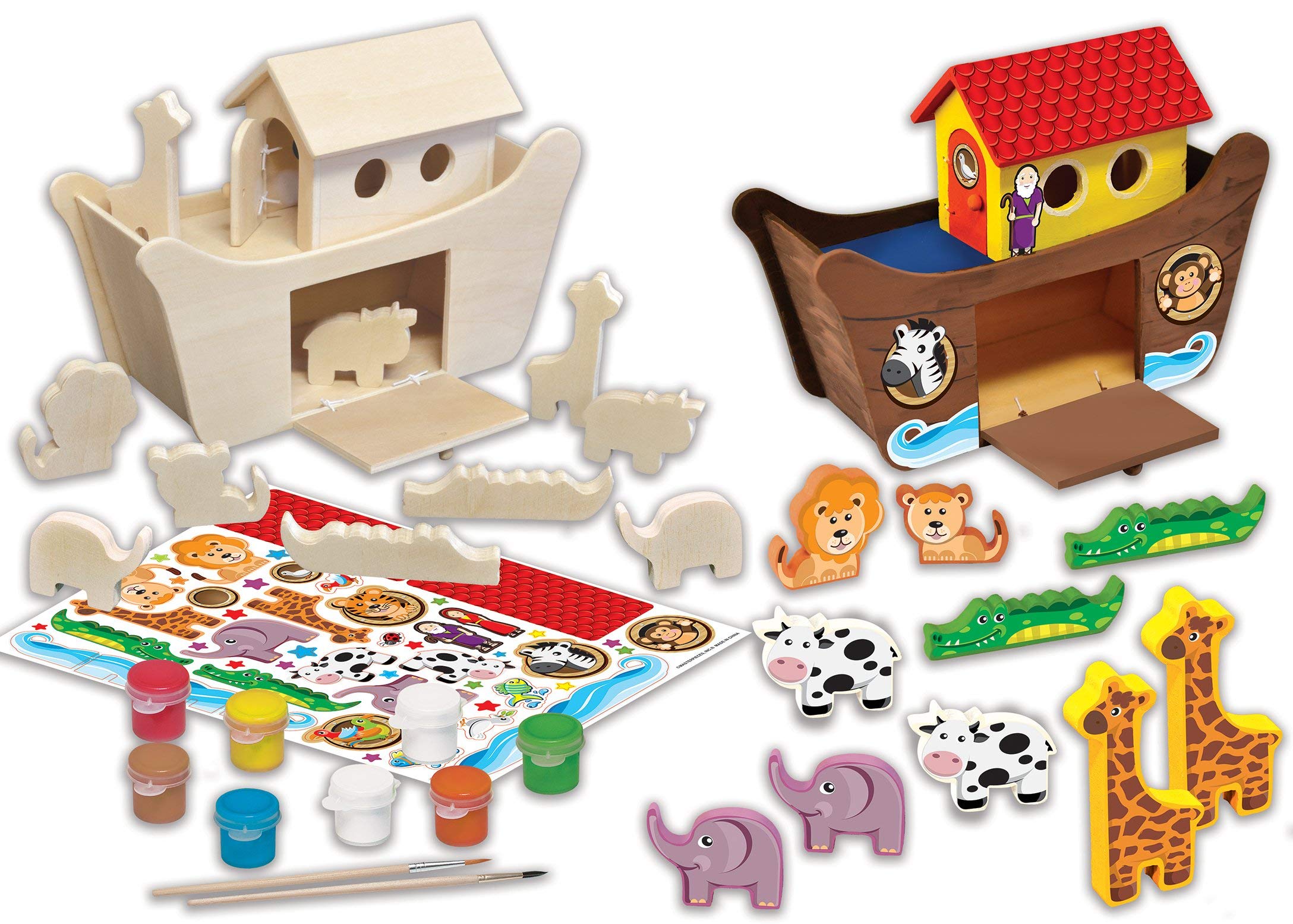 Works of Ahhh... Craft Set - Noah‘s Ark Premium Wood Paint Kit