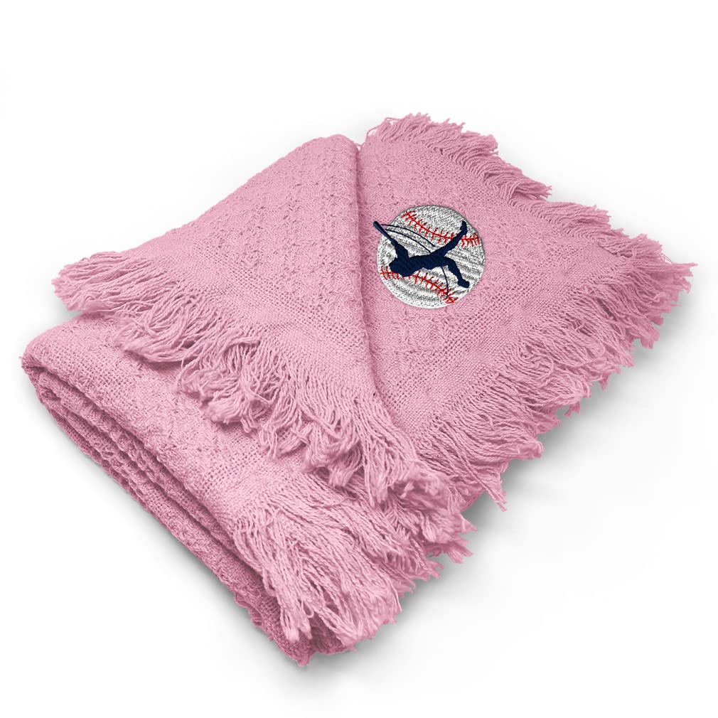 Nursery Bedding Baby Blankets for Boys & Girls Sport Baseball Player B Cotton Soft Receiving Swaddle Pink Design Only