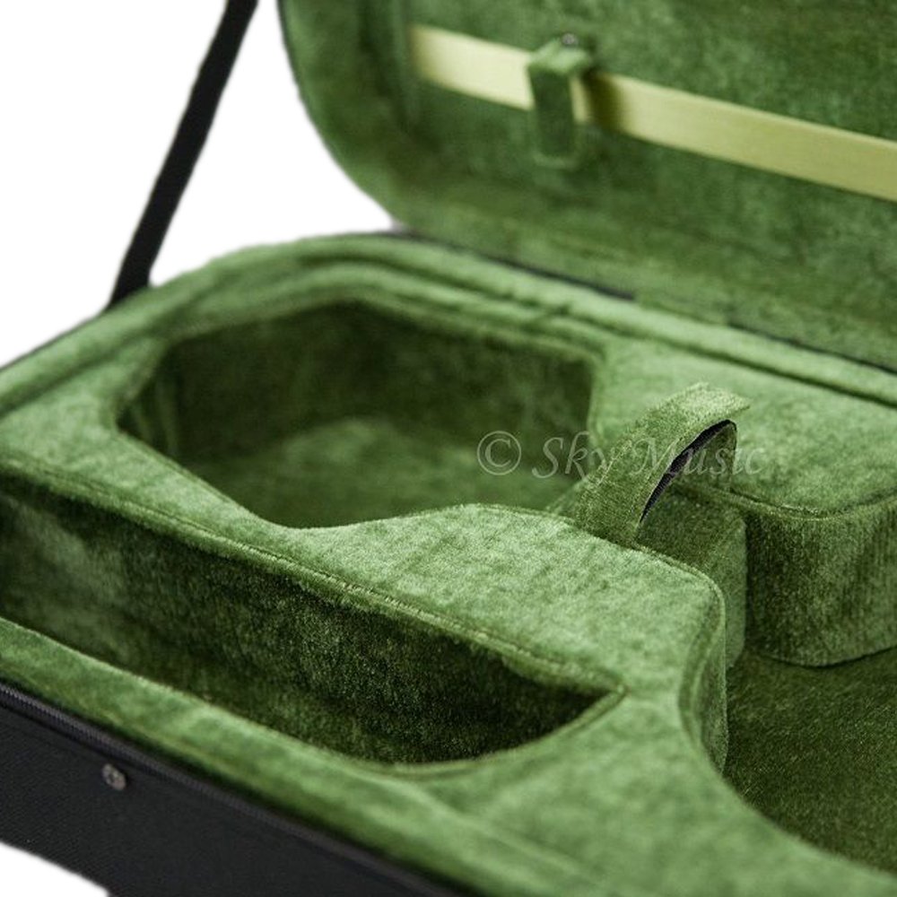SKY 4/4 Full Size Professional Oblong Shape Lightweight Violin Hard Case with Hygrometer
