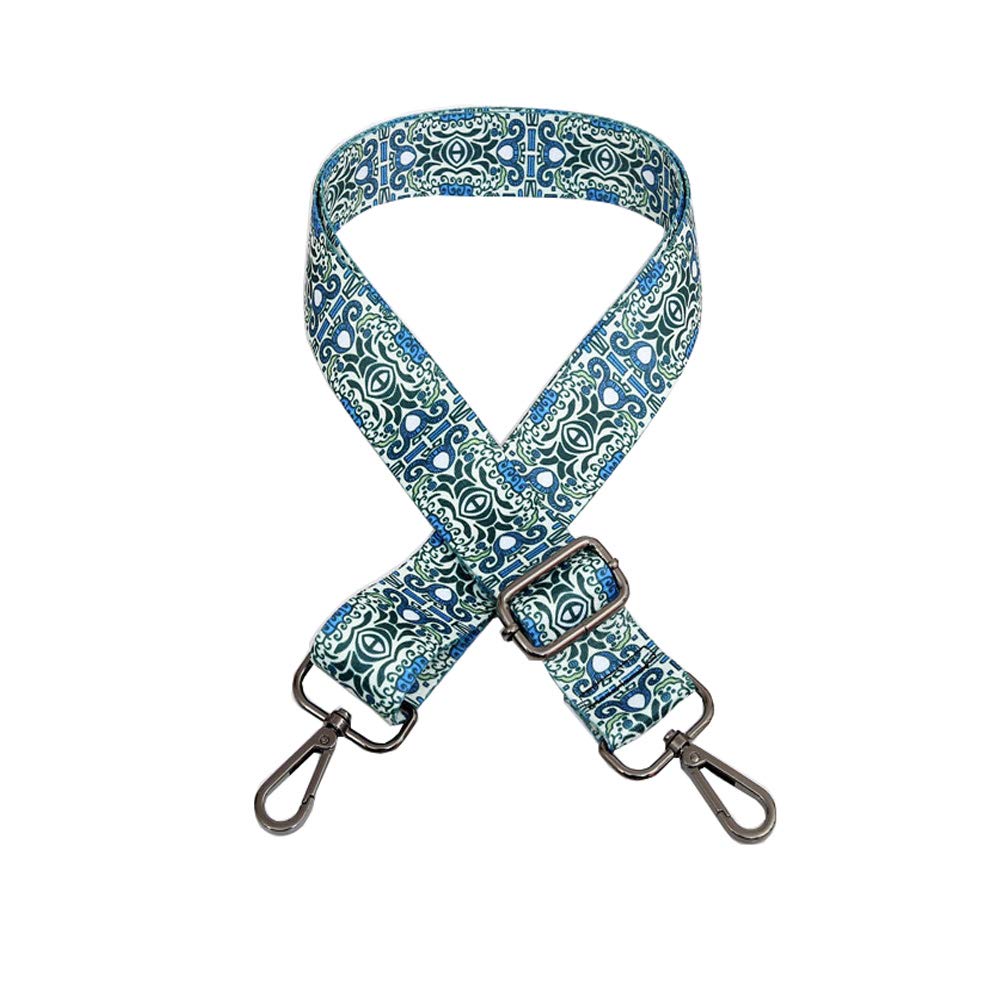 UMILY Purse Strap Replacement Multicolor Canvas Crossbody Strap for Handbags 80-140cm Length,3.8cm Wide