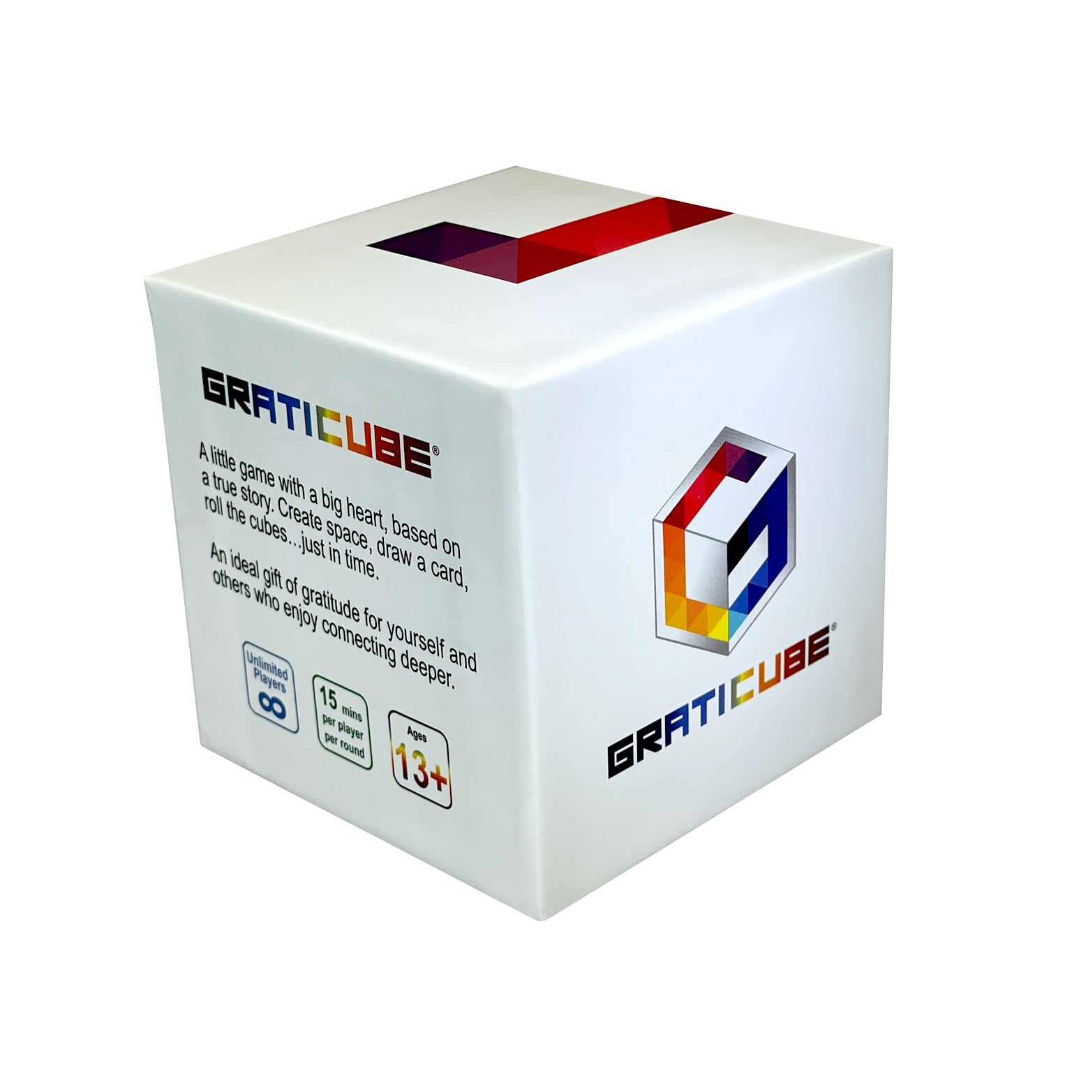 Graticube - Gratitude Card Game with Time & Space Dice - Unlock Deeper Connection Now