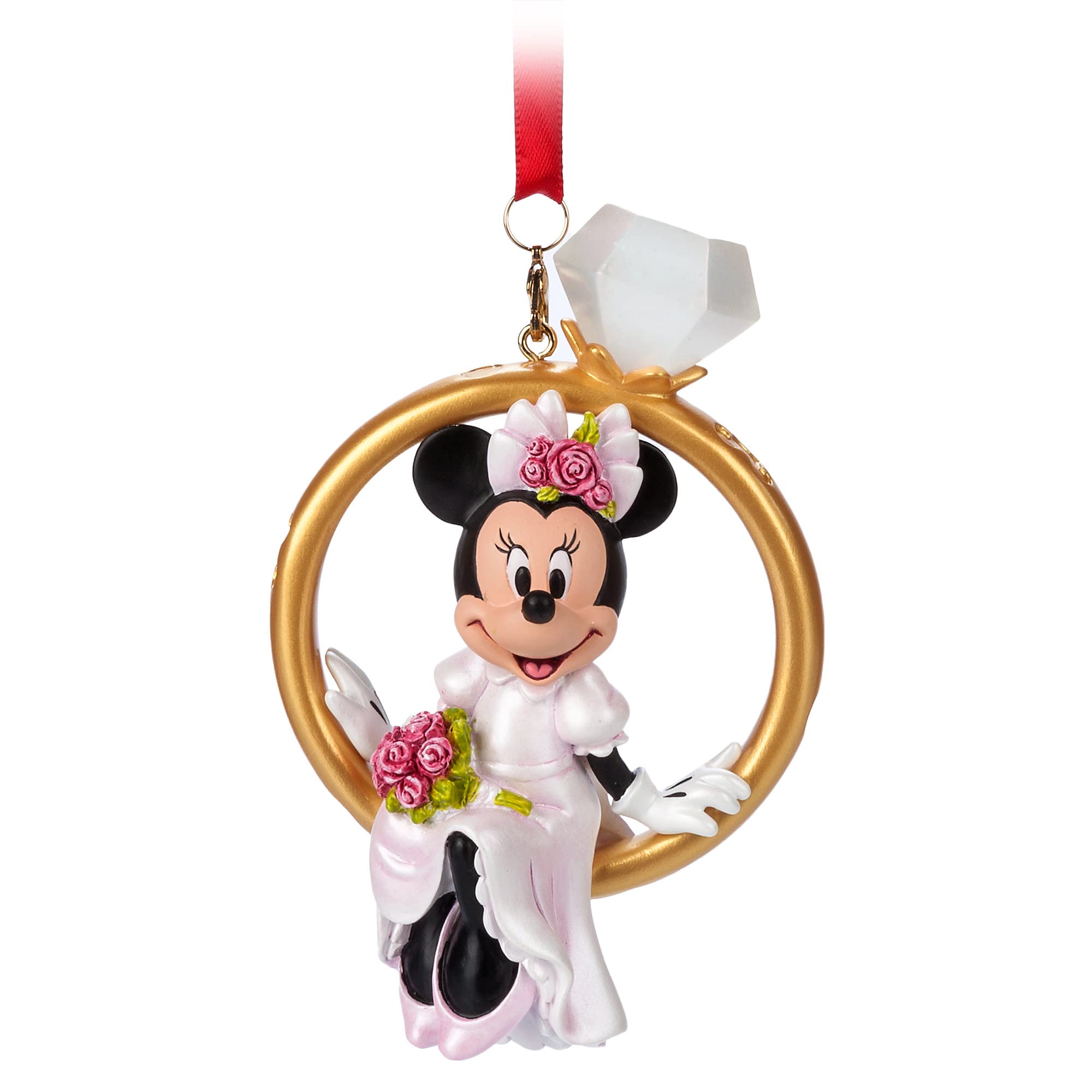 Disney Minnie Mouse Wedding Ring Ornament
