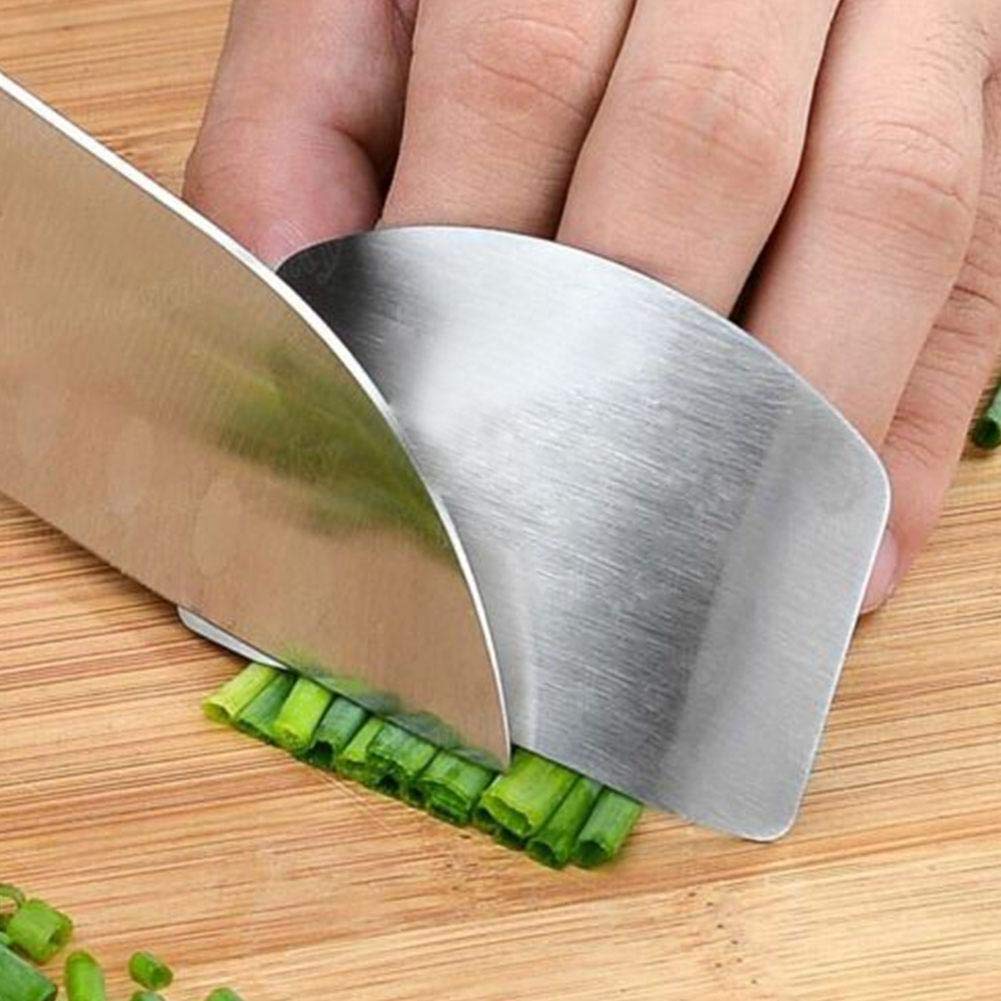 Finger Guards for Cutting,Stainless Steel Finger Protector for Cutting Food, Kitchen Tool Thumb Guards for Chopping,Potato, Butter, Lettuce, Cutter Grater Vegetable Slicer,Knife Cutting Protector