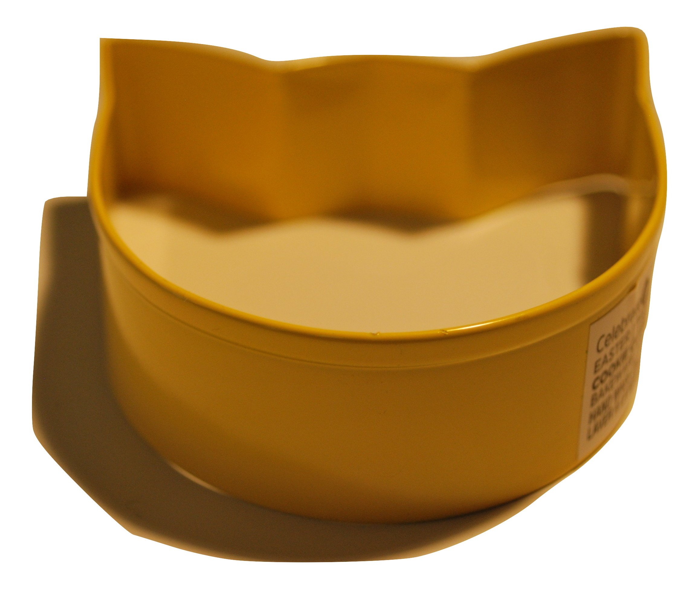 Celebrate It Tulip / Cat Head Cookie Cutter Polyresin Coated - 3.5" x 3.25" - Yellow