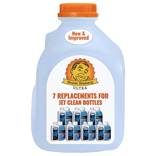 Shaver Shebang replacement for 7 Philips Jet Clean bottles