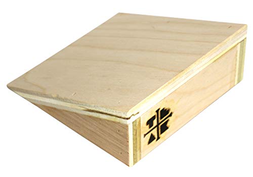 Wide Kicker/Bank Fingerboard Ramp - Handmade in USA - 5.5" Long, 2.25" Tall - Teak Tuning