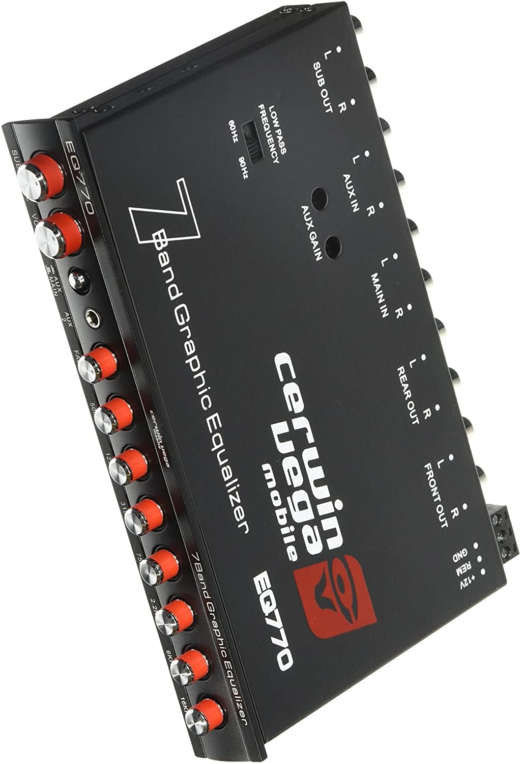 Cerwin Vega EQ770 7-Band Parametric Equalizer with Auxiliary Input