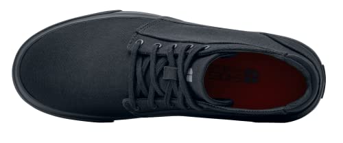 Shoes for Crews Cabbie II, Men's, Women's, Unisex Slip Resistant, Food Service Work Shoes, Black, Men's Size 10/ Women's Size 11.5