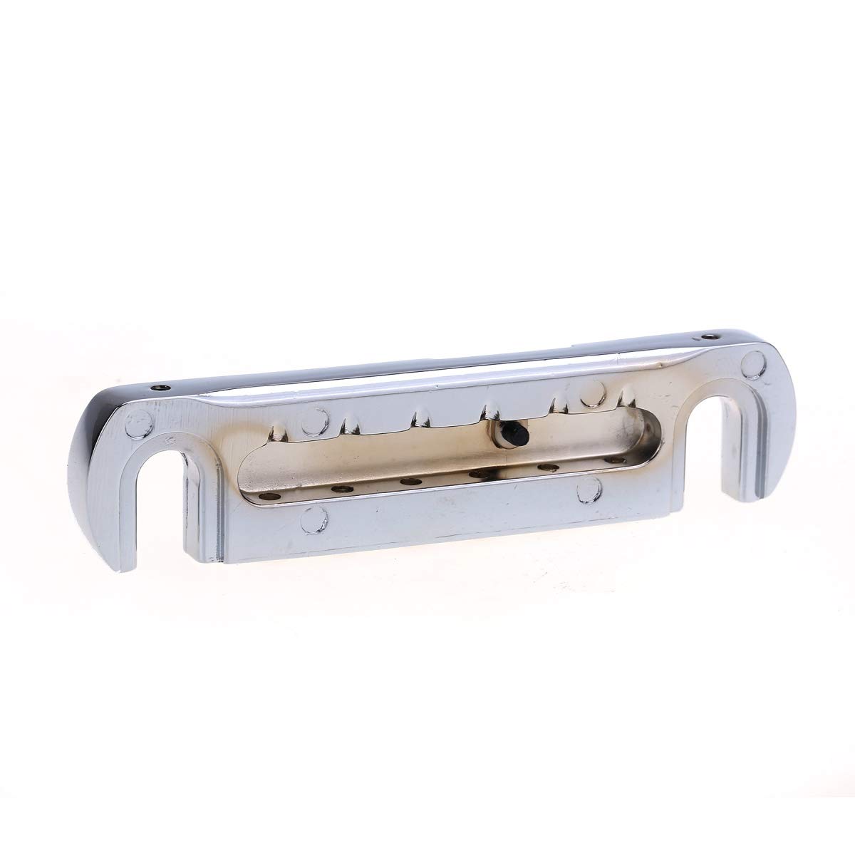 Wilkinson GTB Adjustable Intonated Wraparound Bridge Tailpiece for Les Paul Style Electric Guitar, Chrome