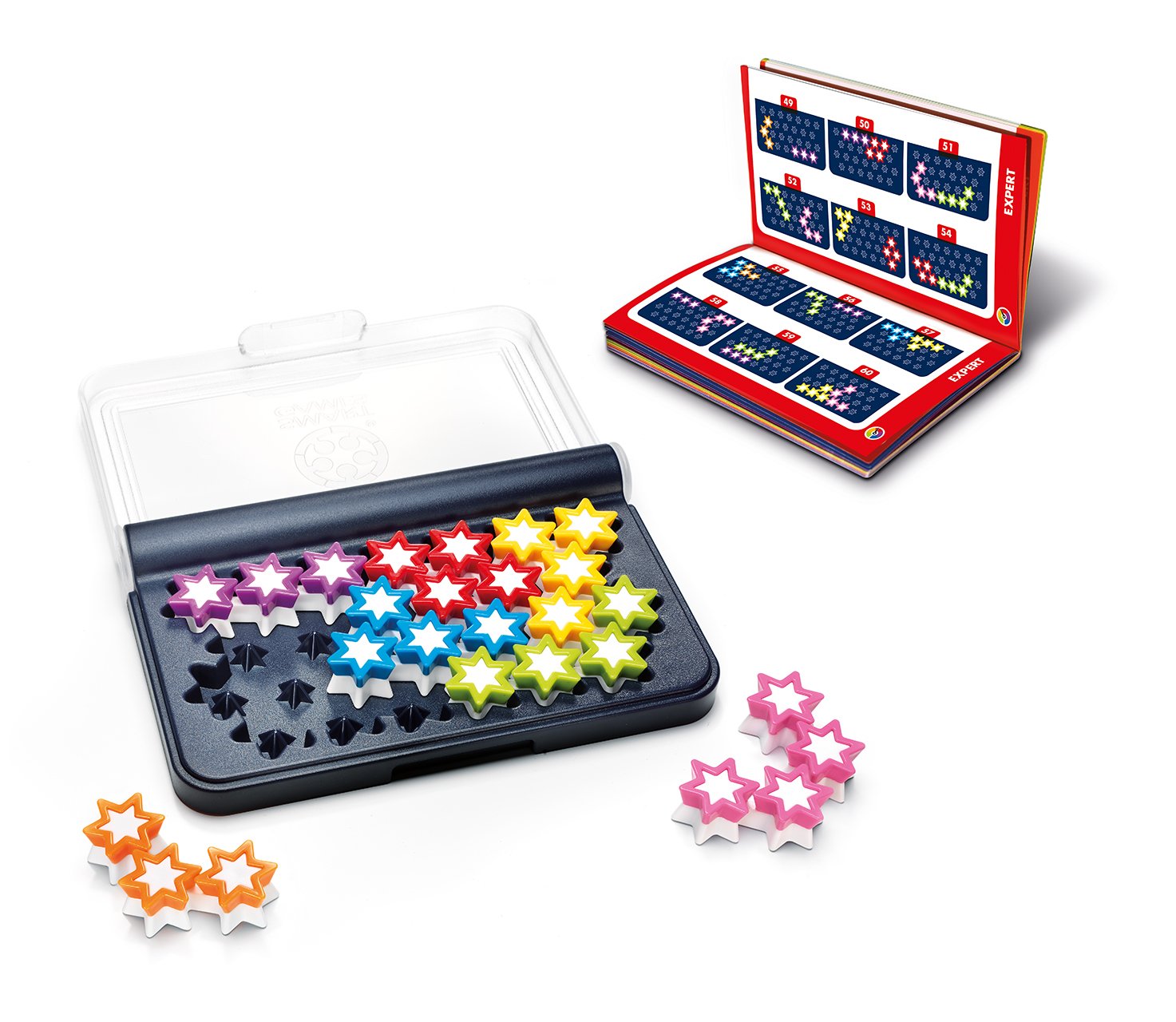 SmartGames IQ Stars Travel Game with 120 Challenges for Ages 6 to Adult