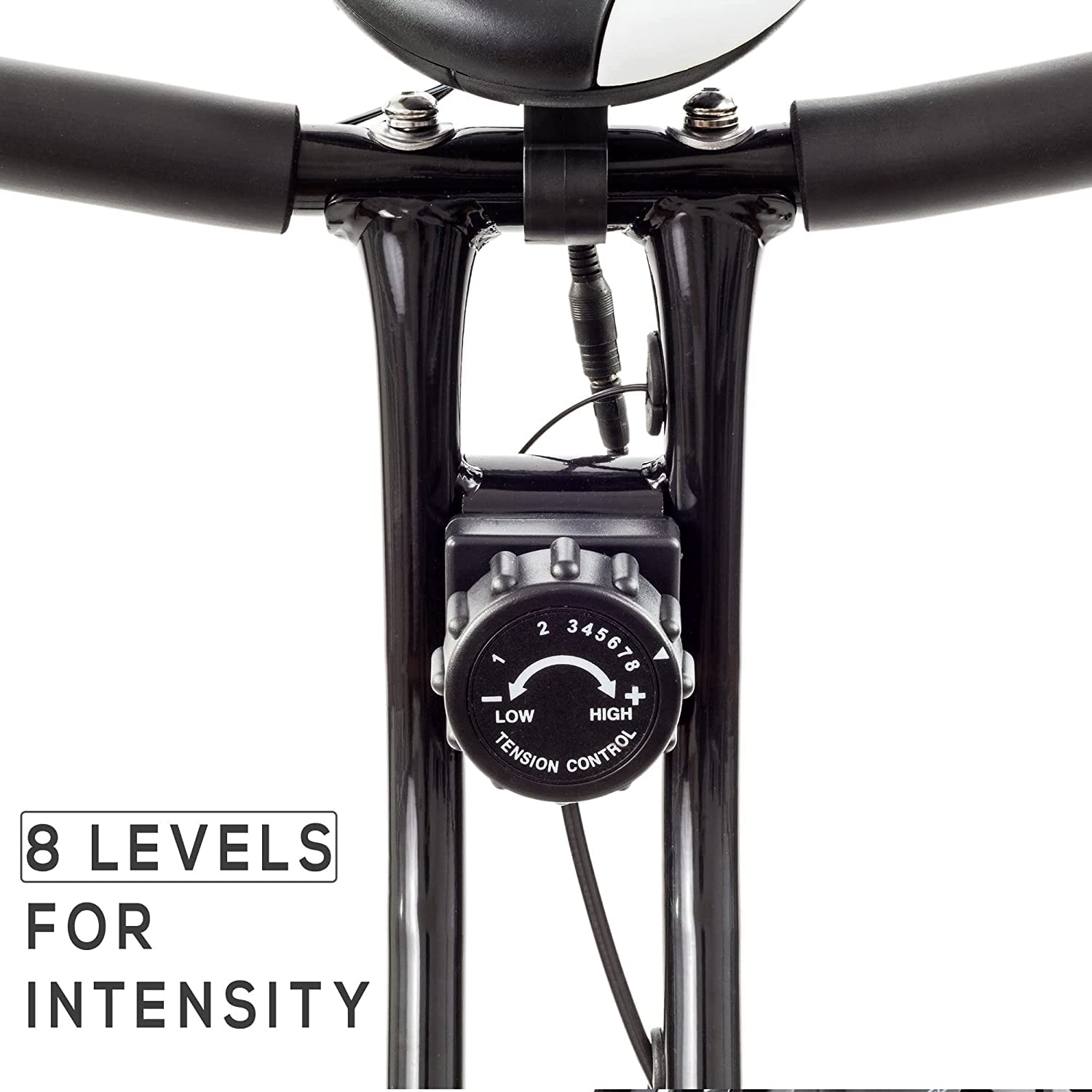 DisposaLux Folding Exercise Bike - Magnetic F-Bike, Home Recovery Cardio Trainer with Computer and Pulse Sensors
