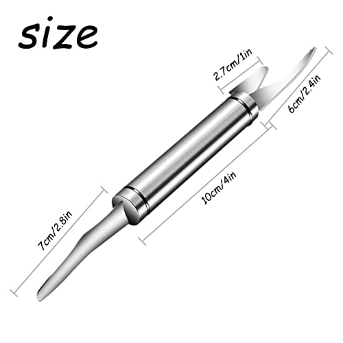 Shrimp Deveiner Tool and Shrimp Peeler, 5 in 1 Multifunctional Shrimp Line Knife (With Cleaning Cloth)