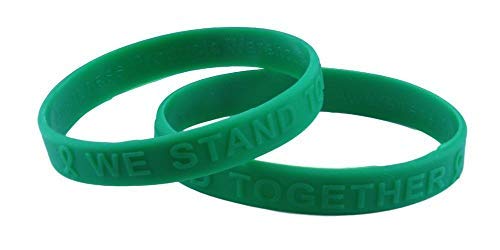Cerebral Palsy Awareness Embossed Silicone Bracelet 5 Pack