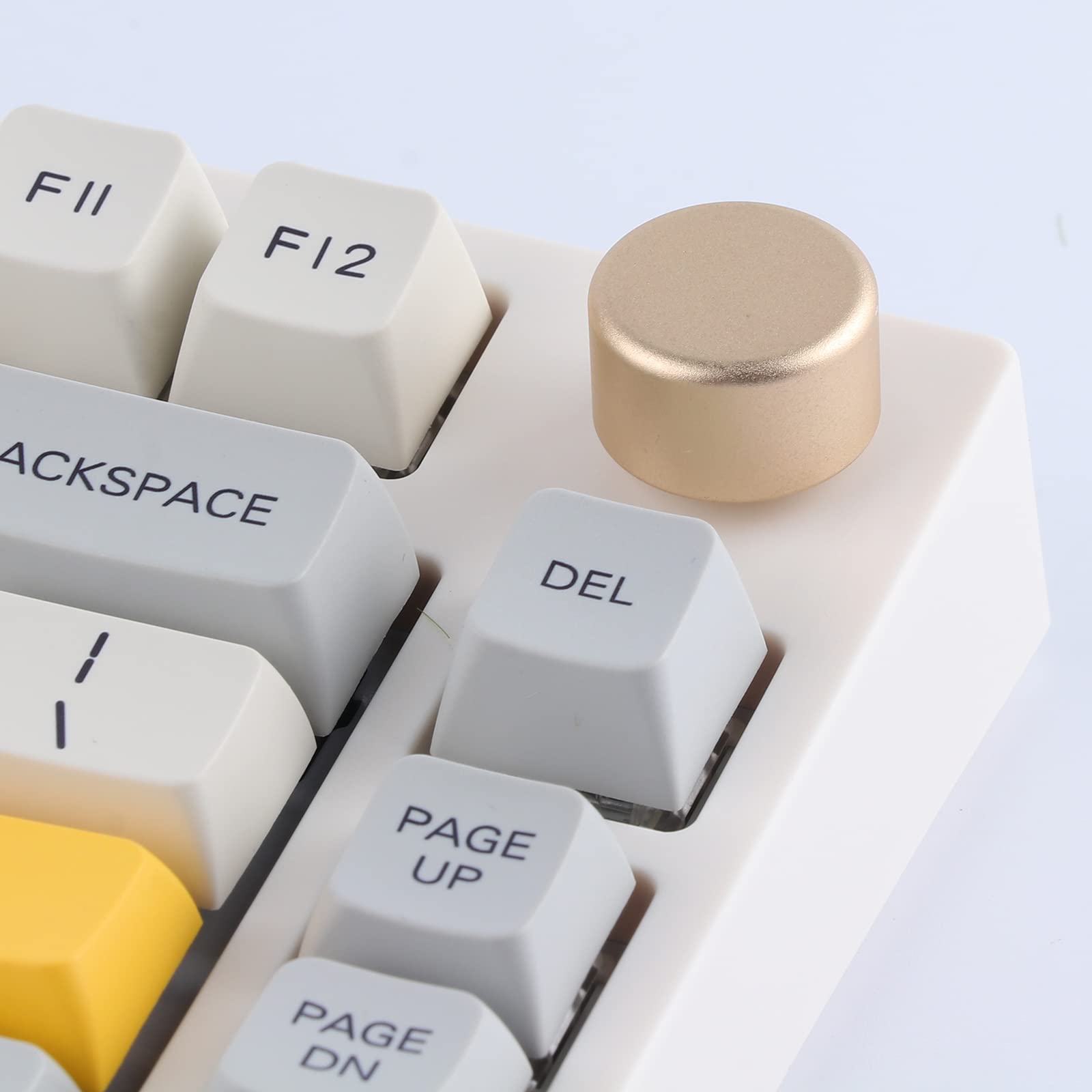 EPOMAKER Upgrade Knob for Mechanical Gaming Keyboards, Suitable for TH66/TH80 PRO/Skyline75/Eclair75/Feker IK75, etc (Gold)