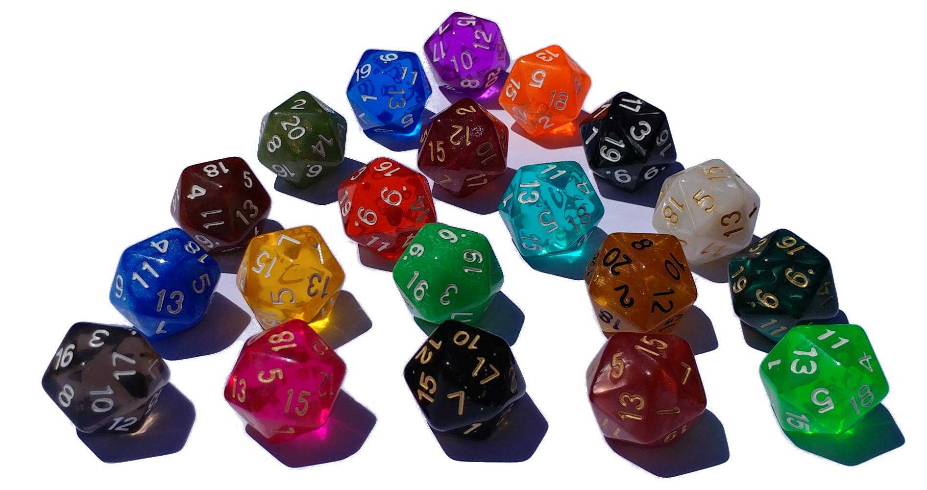 The 20/20 Dice Pack | Twenty 20-Sided Dice