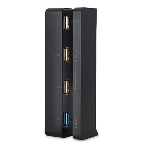 OSTENT Extend 4 USB Hub 2.0 & 3.0 Adapter for Sony PS4 Slim Console Video Games