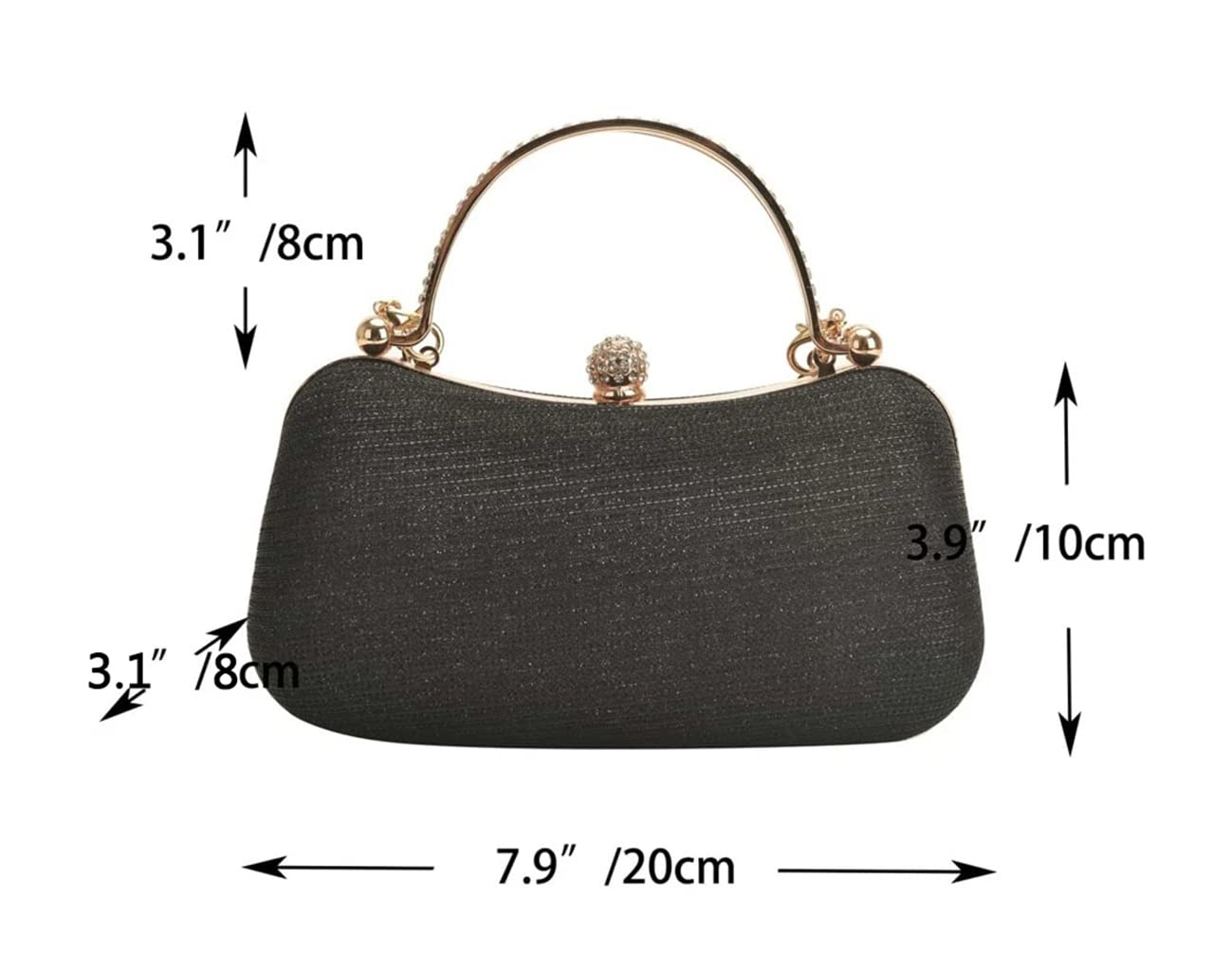 Eribby Women Clutch Evening Bag Purse for Wedding Party Prom and Cocktail Party