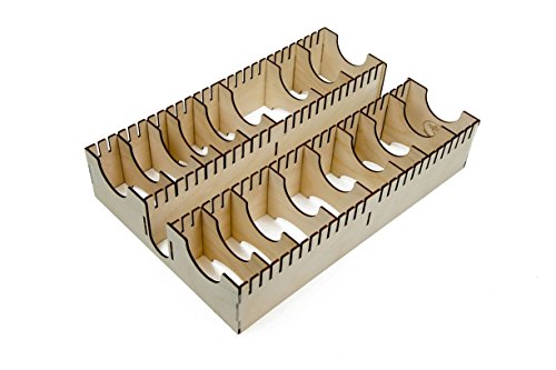 The Broken Token Board Game Organizer - Legendary Villains Compatible Wood Storage Box with Multiple Dividers