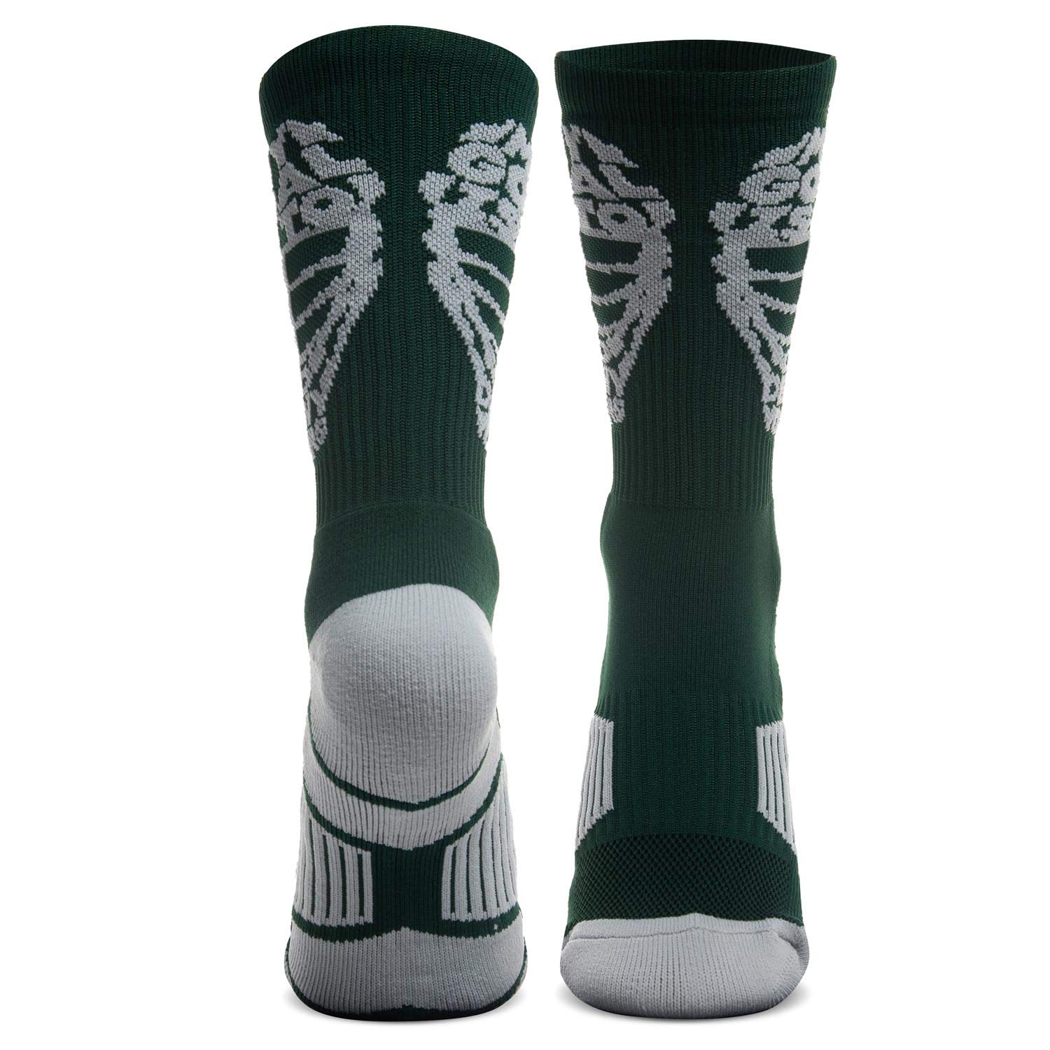 ChalkTalkSPORTS Guys Lacrosse Woven Mid-Calf Socks - My Goal is to Deny Yours Helmet