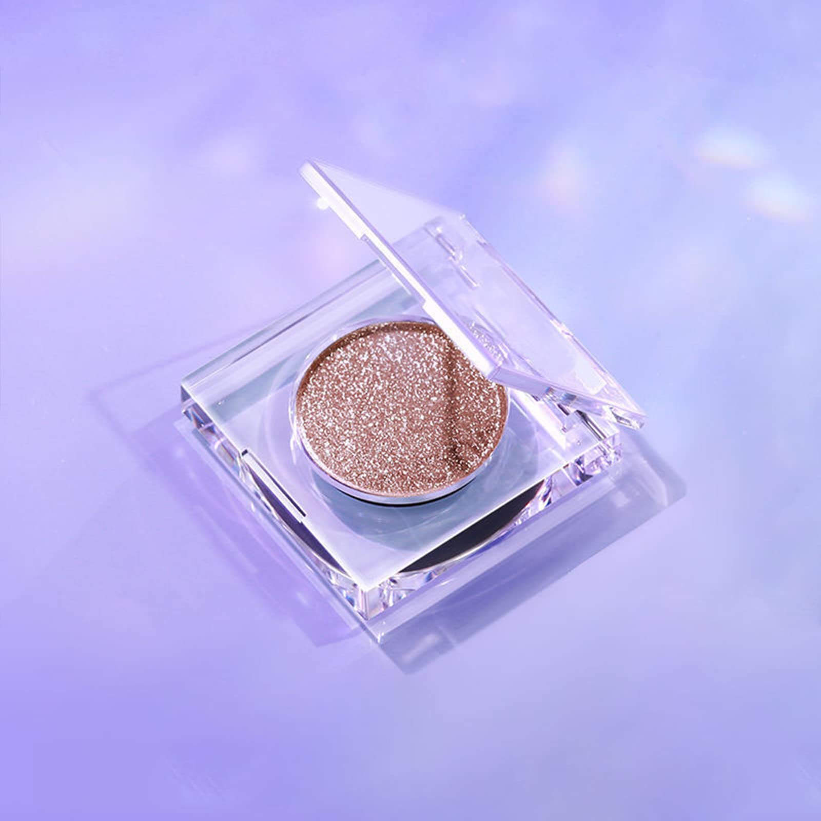 Erinde Shimmer Glitter Eyeshadow Palette - Korean Eye Glitter Foil, Ultra-Blendable, Single Shade Metallic Pigmented Color