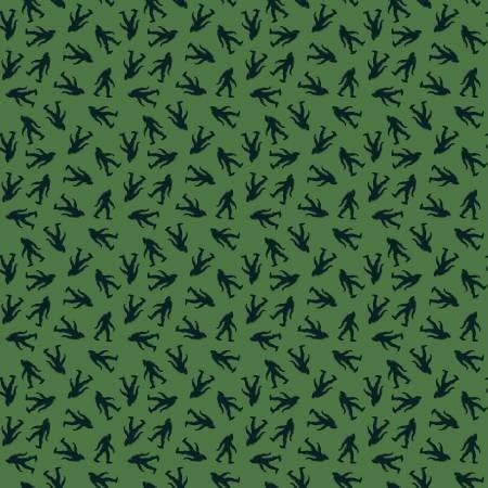 Generic Riley Blake Legends of The National Parks by Anderson Designs C15061 Green Bigfoot Toss Fabric, Mixed