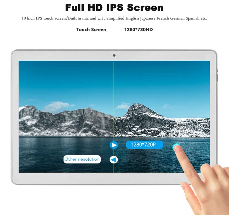 Generic S1 2022 Android 10 Tablet, 10.1-inch HD Display, 1.5GHz Quad-Core Processor, 4GB RAM, 64GB ROM, 5000mAh Battery, Dual Camera, WiFi, Bluetooth, FM, Silver