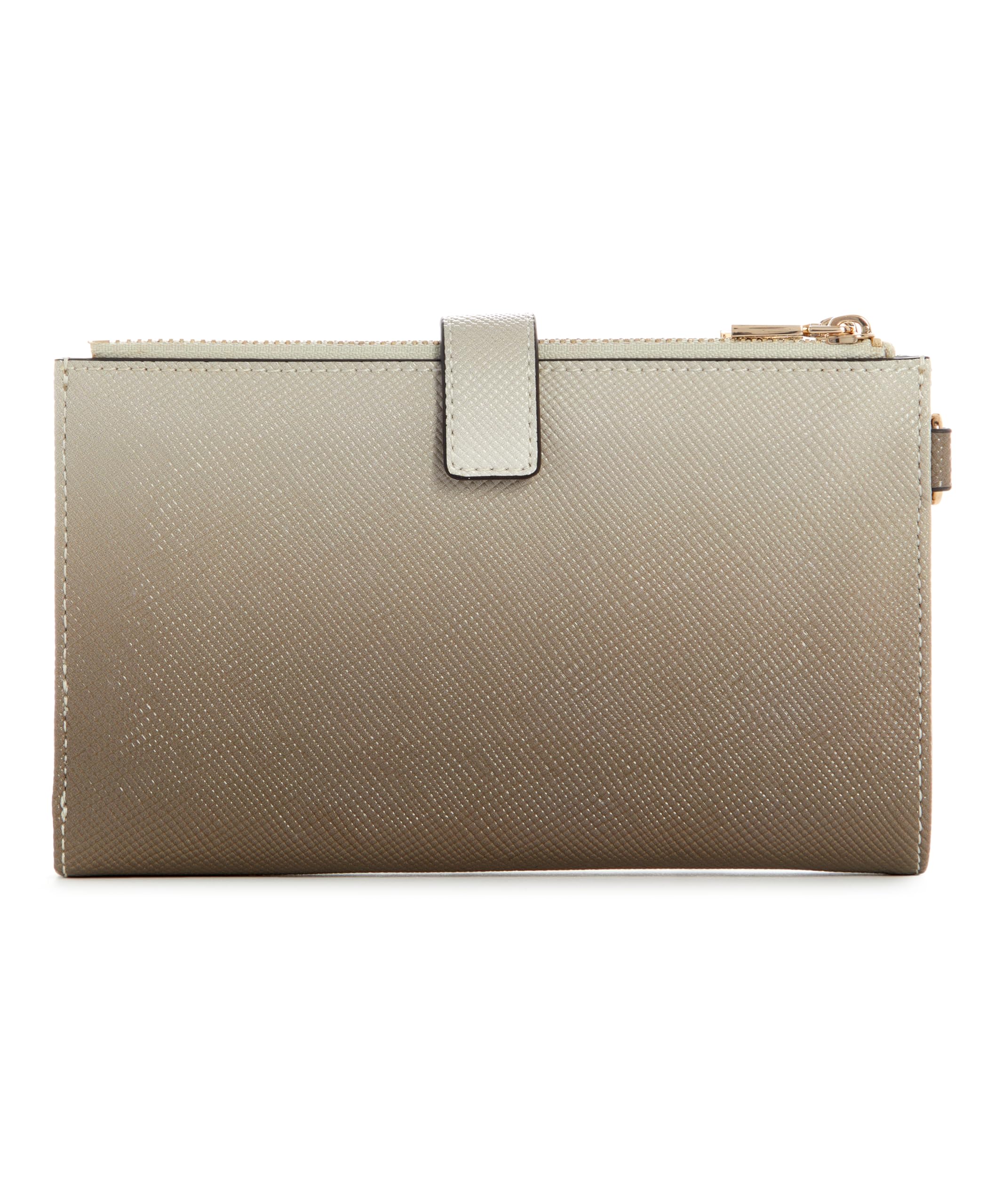 GUESS Laurel Double Zip Organizer Wallet, Grey