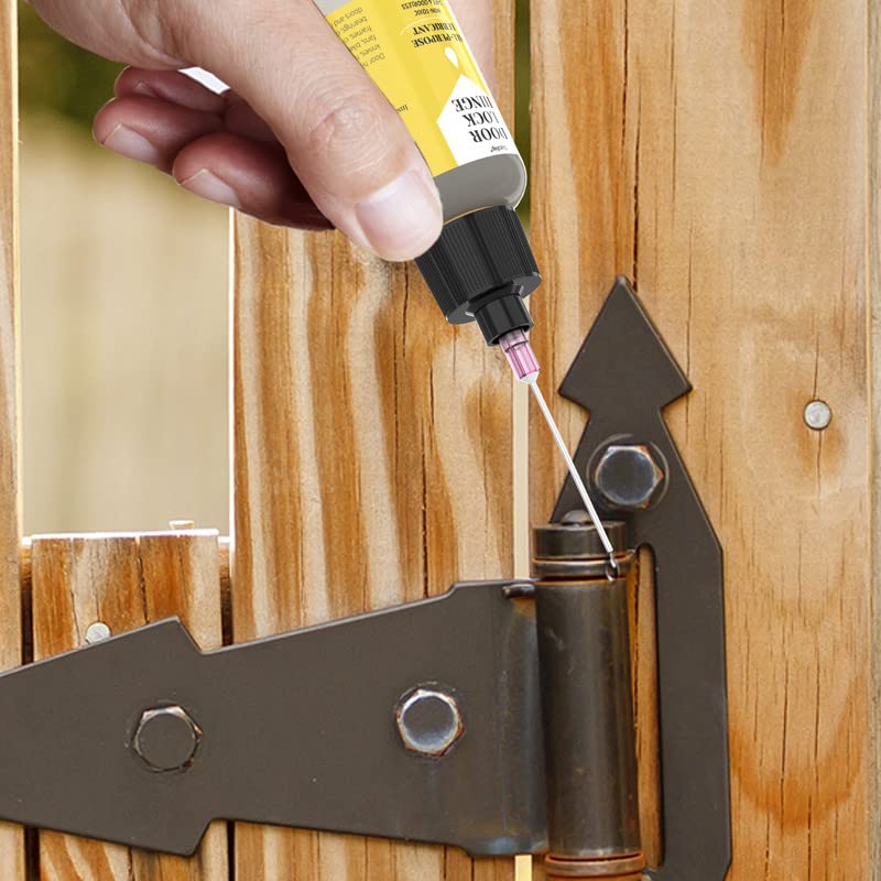 Door Hinge Lubricant 1 oz Needle Oiler Get rid of Annoying squeaks Instantly