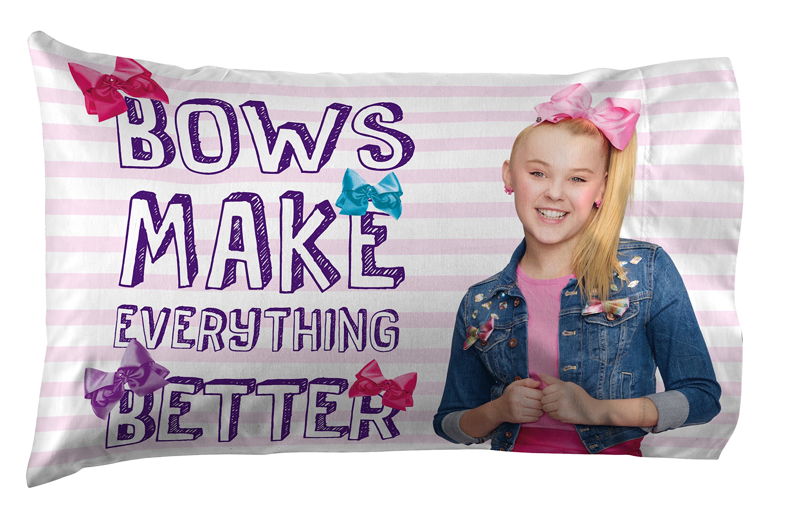 Nickelodeon JoJo Siwa Sweet Life Pink/White 4 Piece Full Sheet Set