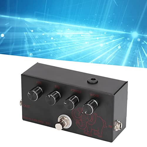 Guitar Effect Pedal, Signal Enhancement Bypass Function Powerful Performance Electric Guitar Effect Pedal Cool Appearance 200mA for Music Class
