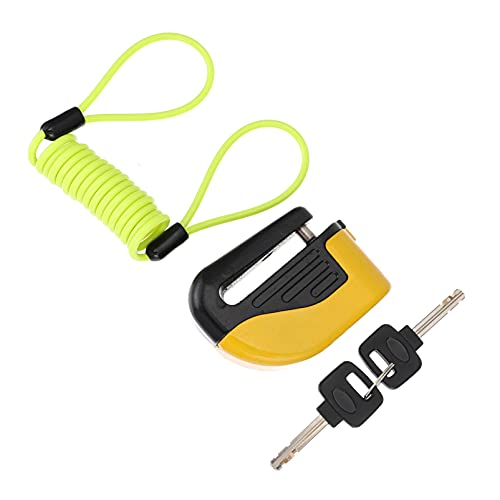 DOITOOL Padlocks 2Pcs Disc Lock Alarm with Reminder Cable Anti- Motorcycle Alarm Padlock for Bikes Scooters Accessories Motor Bike
