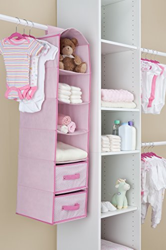 Delta Children Complete Nursery Organization 3-Piece Set, Barely Pink