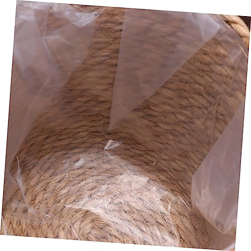 LABRIMP Rectangle Vase Storage Basket Straw Potted Plant Basket Linen Flowerpot To Weave Potted Plant Woven Toy Basket